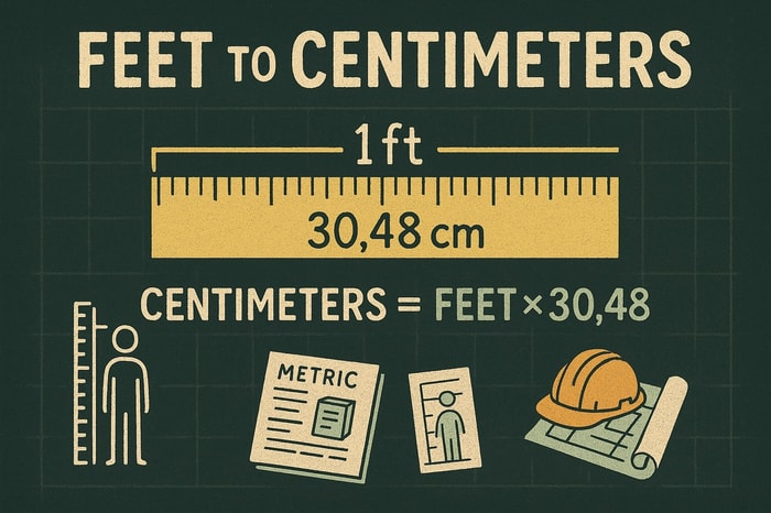 Convertisseur Pieds en Centimètres - JetCalculator