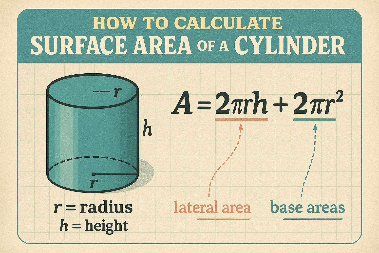 Calculateur de Surface d'un Cylindre - JetCalculator