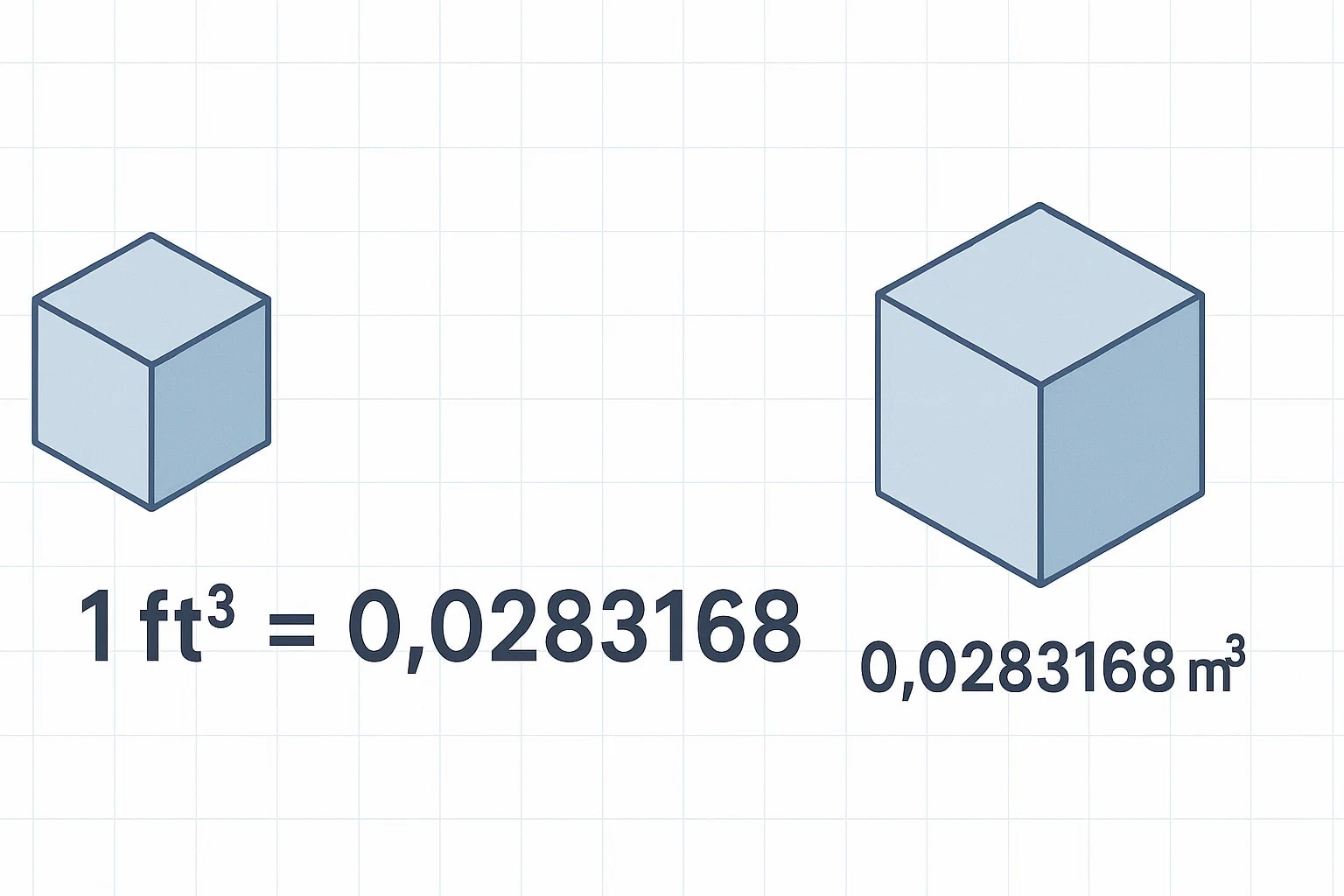 Convertisseur de Pieds Cubes en Mètres Cubes - JetCalculator