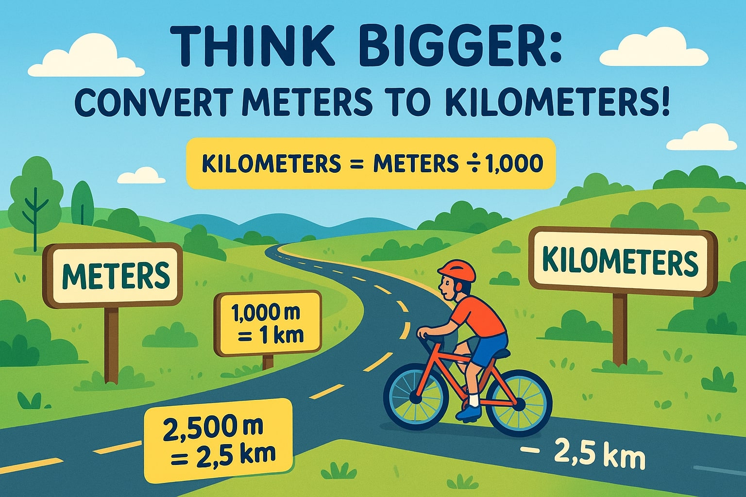 Convertisseur de mètres en kilomètres